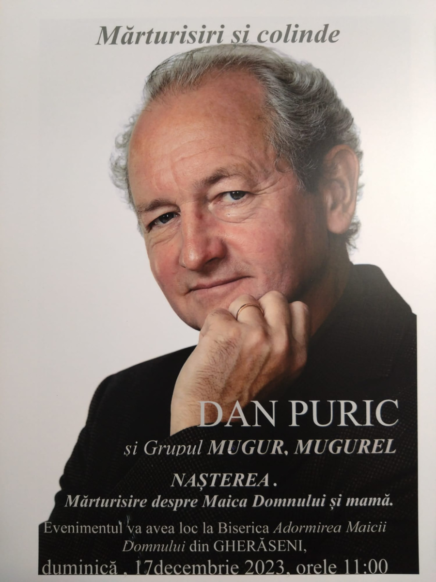Biserica cu ....Puric! La Gherăseni revine Dan Puric! - Iulius Paul Negoita